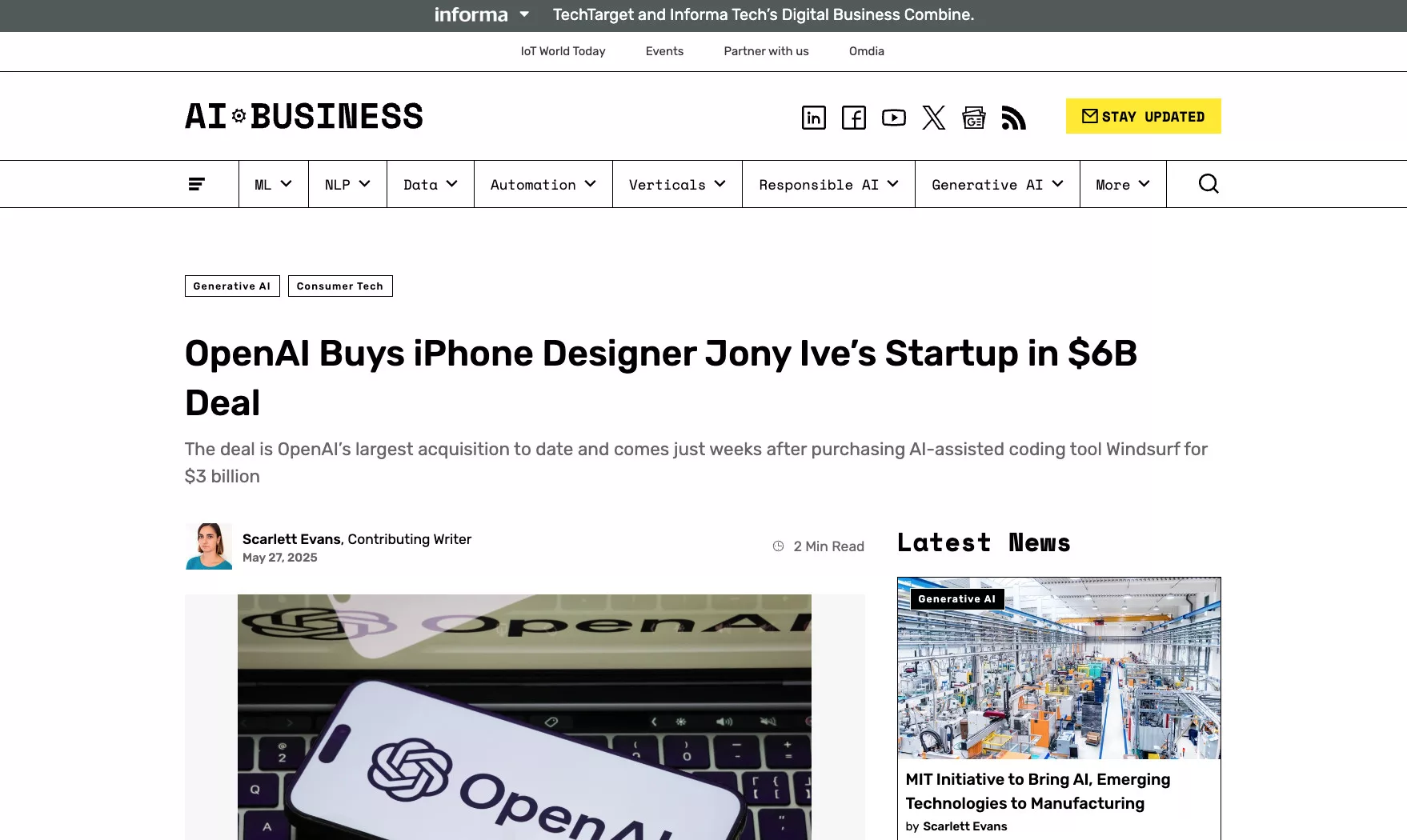 AI Business: Roop says OpenAi tech coupled with Ive's designs could change how we all interact ...